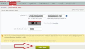 Check Aadhaar card status - Uidai Enrolment Status online through ...